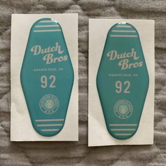 Dutch Bros | Other | Dutch Bros June 22 2 Raised Puffy Stickers | Poshmark
